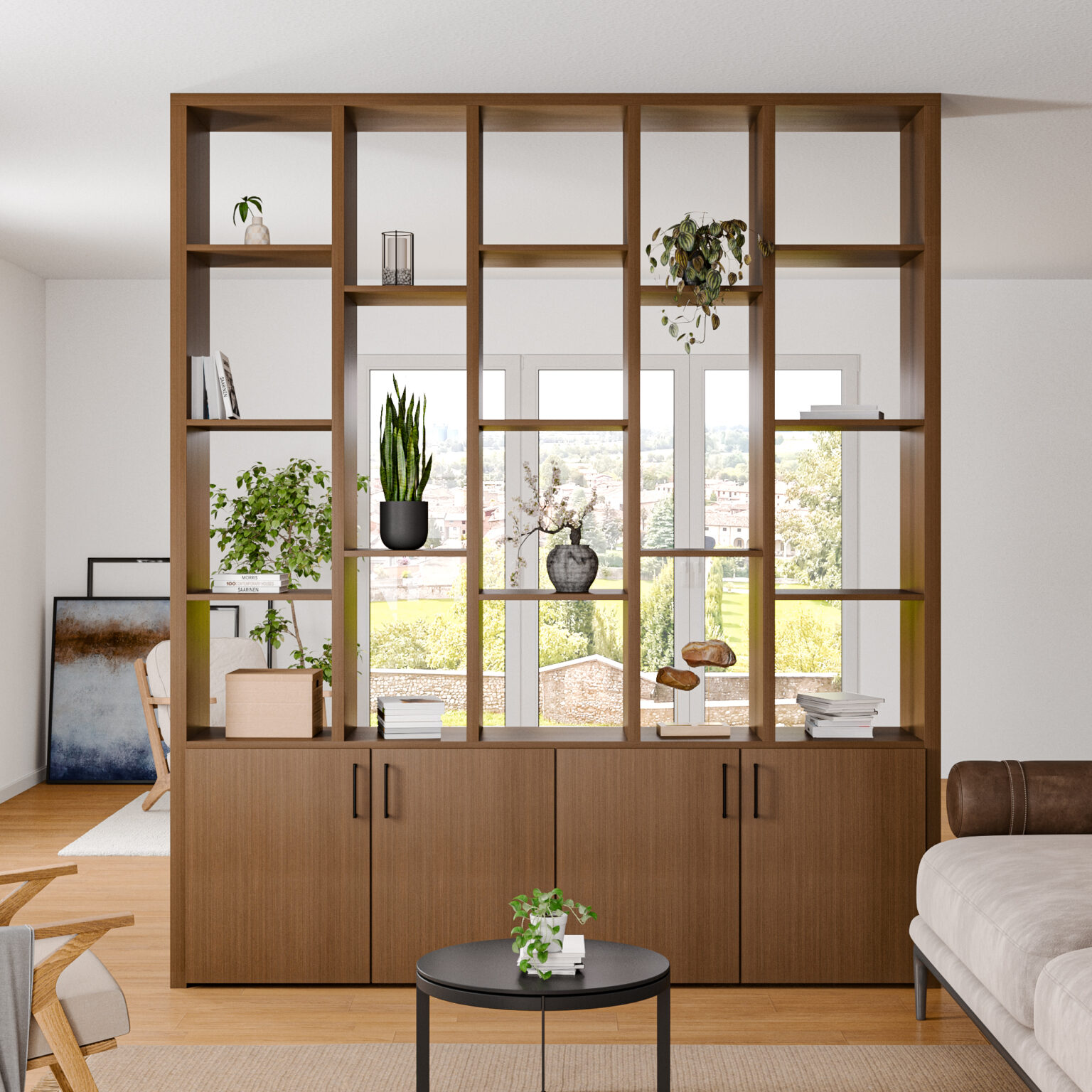 Nexus - Open shelf with Cabinets | D&S Millwork