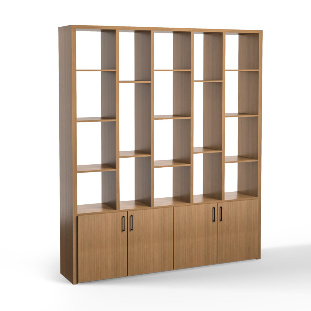 Nexus - Open shelf with Cabinets | D&S Millwork