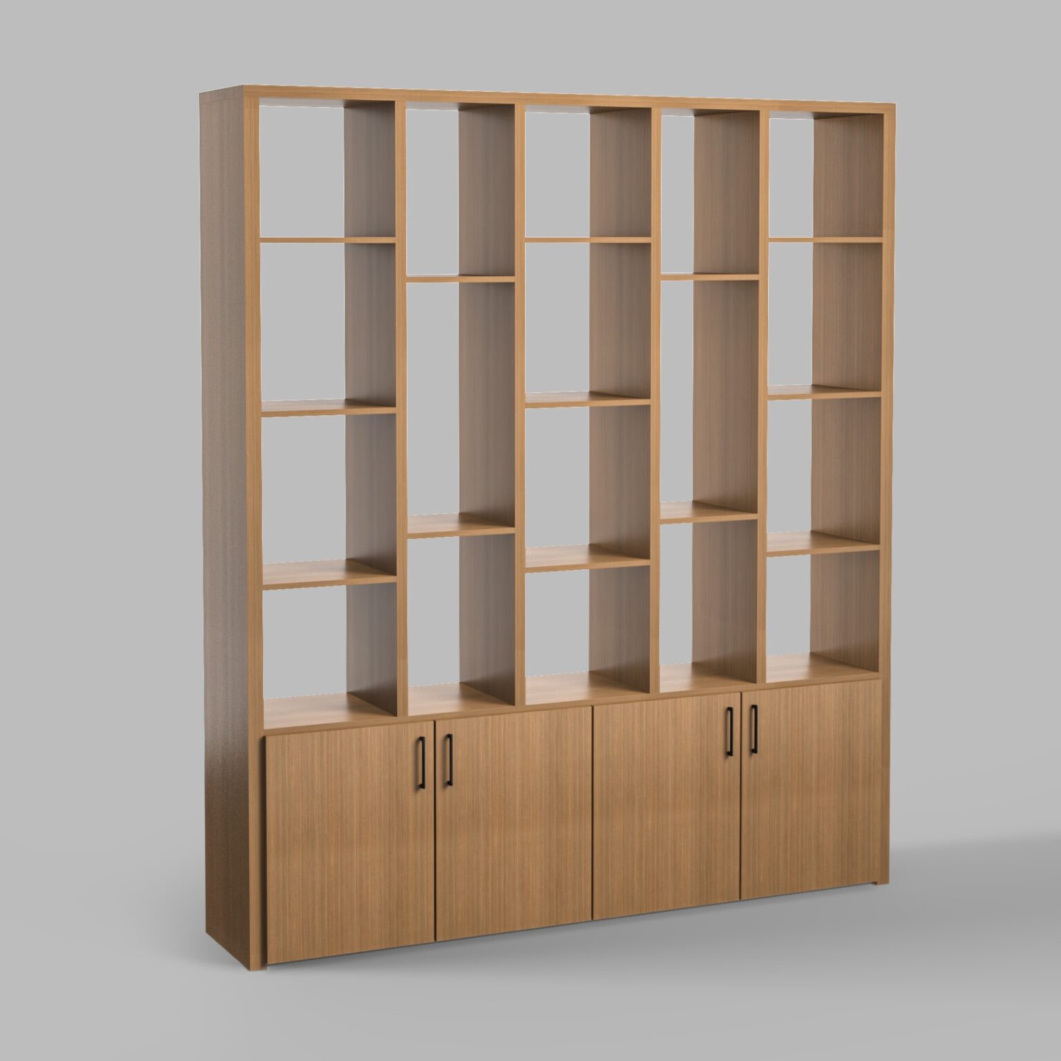 Nexus - Open shelf with Cabinets | D&S Millwork